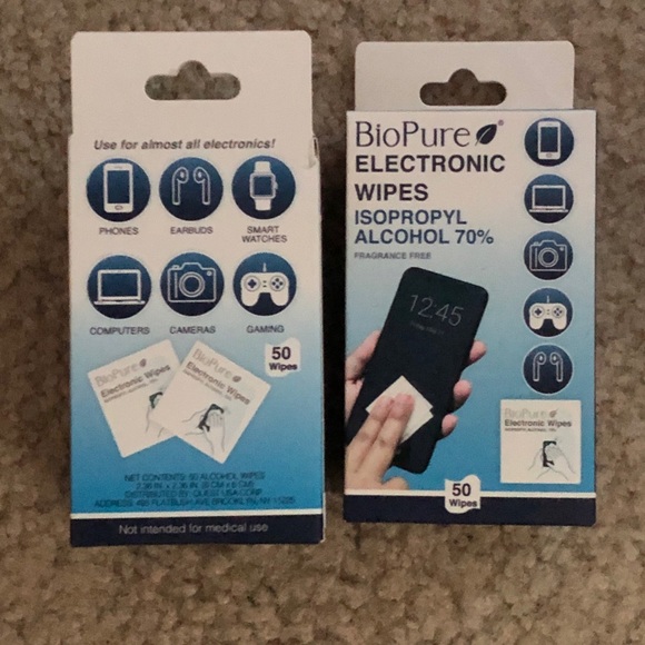 BioPure | Other | 2 Box Of 5 Biopure Electronic Cleaning Wipes | Poshmark